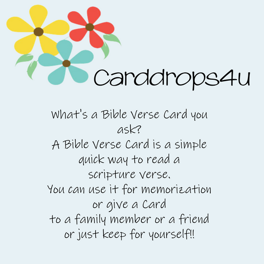 CardDrops4U | Discover the joy in reading scripture card verses to ...